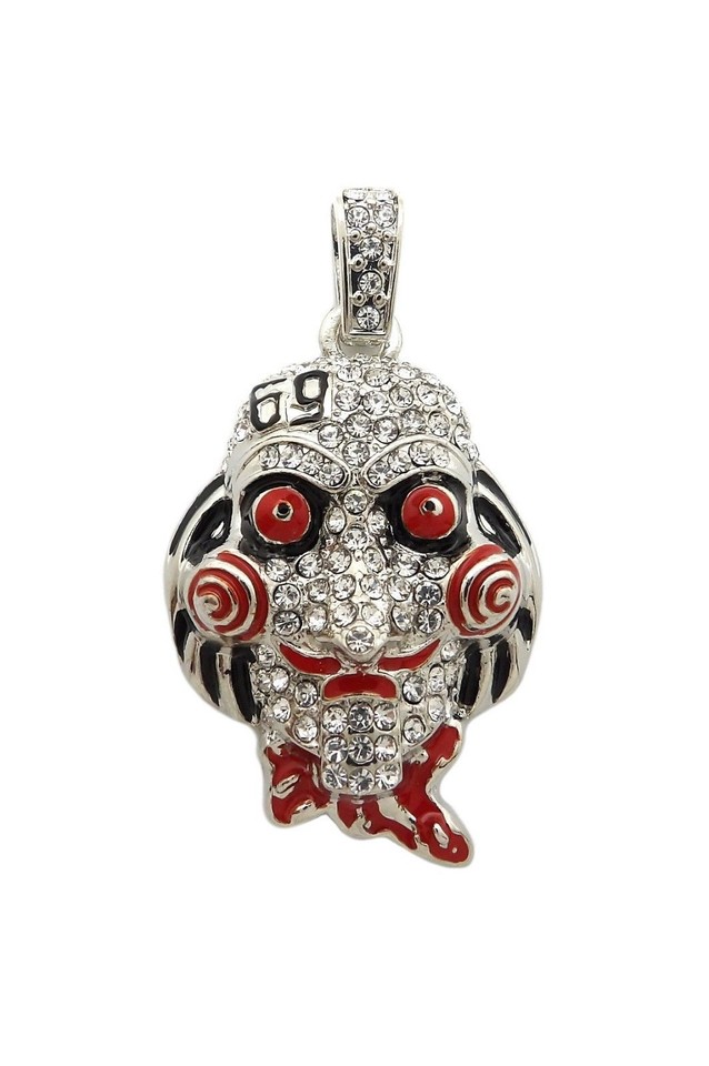 Hip Hop 69 & Jigsaw pendant & 18" Full Iced Cuban & 1 ROW DIAMOND ...
