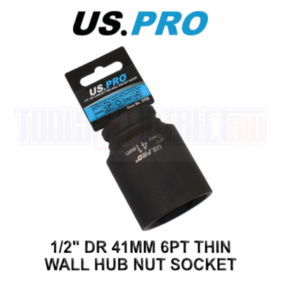 US PRO Tools 41mm 1/2" Drive Hub Nut Socket 6 Point Deep Impact Socket ...