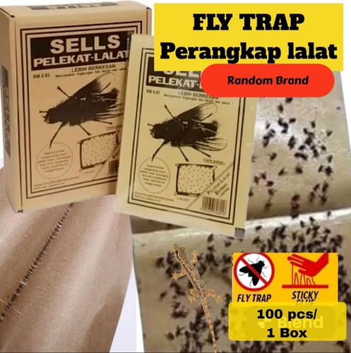 Fly Trap paper Pest Control Insect trap home Outdoor pelekat lalat | eBay