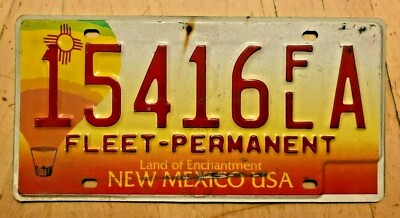 NEW MEXICO HOT AIR BALLOON GRAPHIC FLEET PERMANENT LICENSE PLATE ...