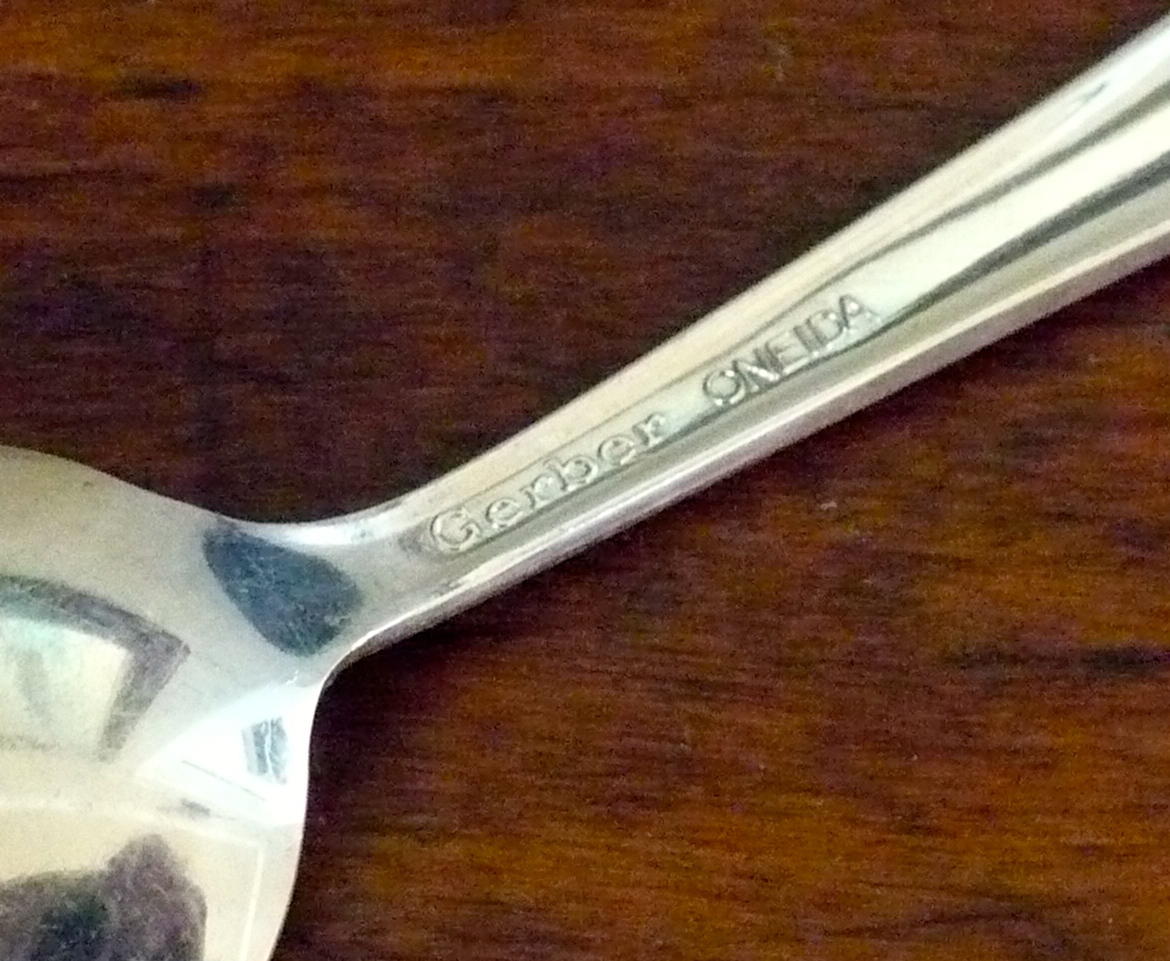 Vintage Silver Plated Gerber Baby Spoon Engraved 1972 Oneida EXC | eBay