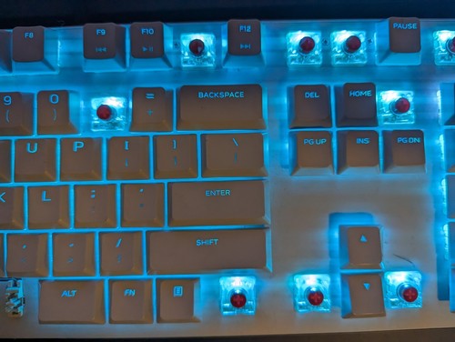 Alienware AW510K White Backlit Keyboard Genuine Replacement KEYCAP ...