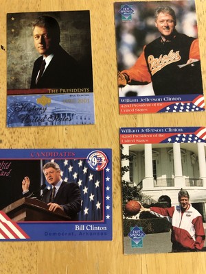 President Bill Clinton Cards Lot #9 | eBay