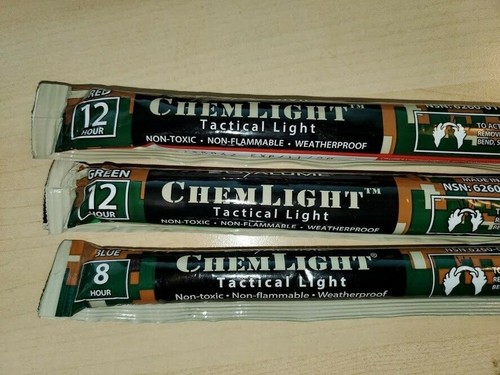 Cyalume ChemLight (Single) Infra-Red or many others colors -Glow Sticks ...