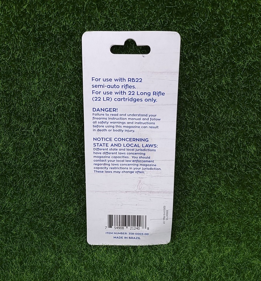 Rossi RB22 .22LR 10 Round Bolt Action OEM Rifle Magazine - 358-0003-00 ...