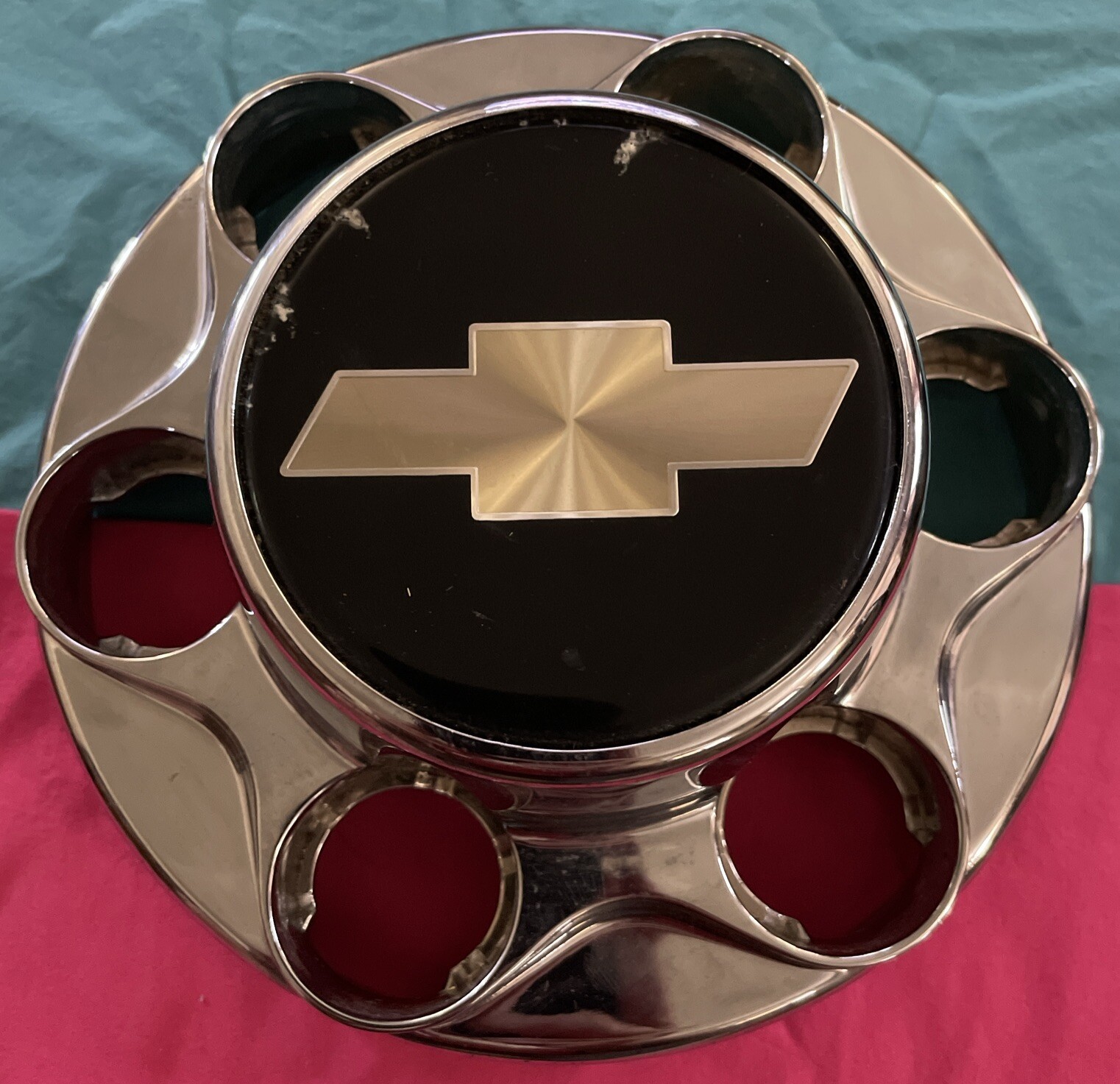 Chevy Wheel Center HubCap Chrome PICKUP VAN SUBURBAN Tahoe Silverado ...