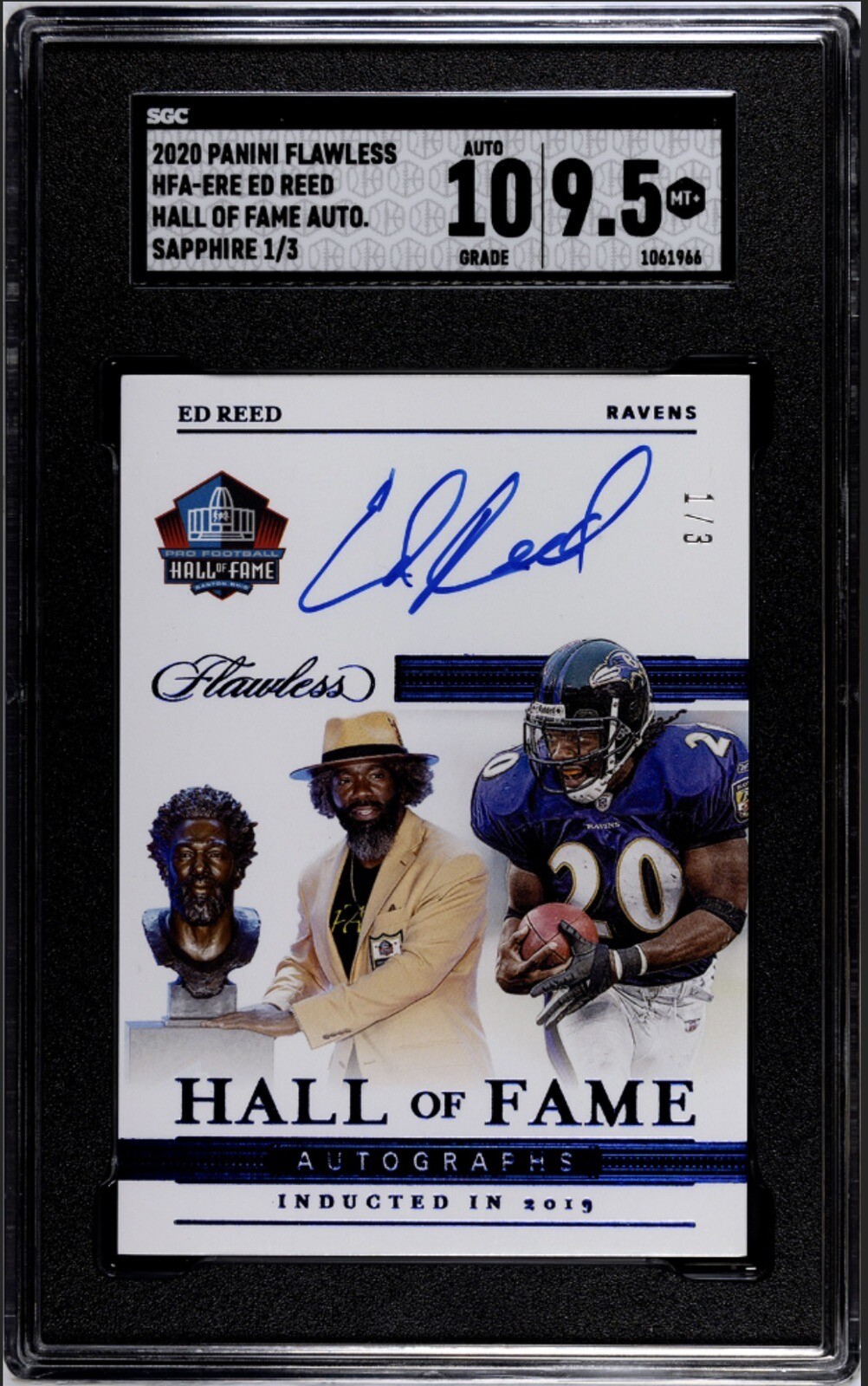 2020 Panini Flawless - Hall of Fame Autographs Sapphire #HFA-ERE Ed ...