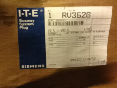 RV362G SIEMENS BUS PLUG 3W 60AMP 120WR0001160 | eBay