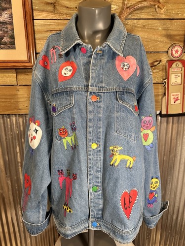 Teddy Fresh art by Kay Rose All My Friends Oversized Lightweight Denim ...