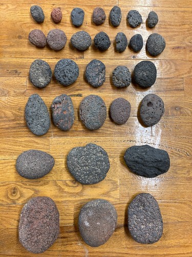 Lava Stones (Scoria Cobbles): Raw Beauty in Three Sizes for Collection ...