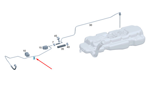NEW MERCEDES-BENZ VITO W447 PUMP TO HEATER UNIT FUEL LINE A4474700300 ...