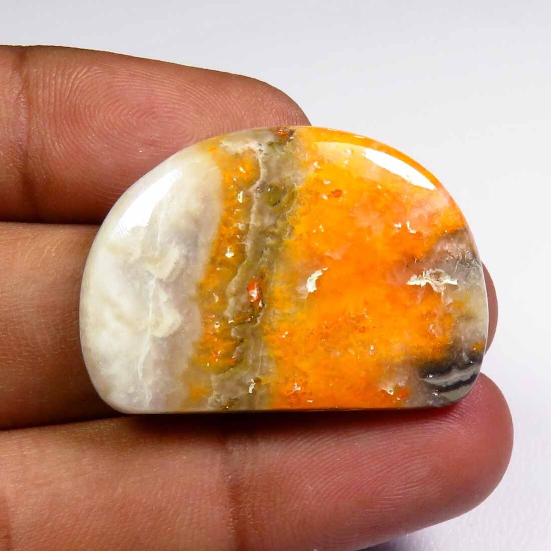 Jasper Bumble Bee Cabs 31x22 mm Handmade Fancy Smooth Natural Yellow ...