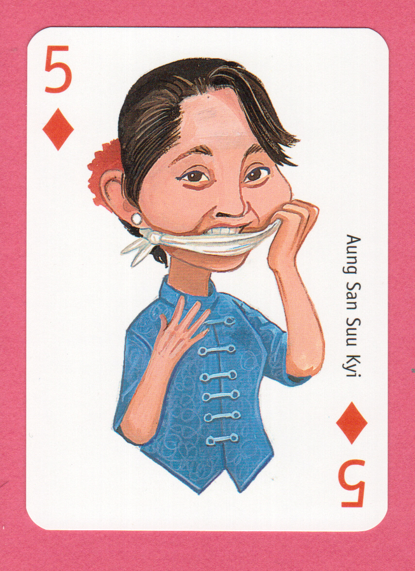 Aung San Suu Kyi Stateswoman Famous Women British Playing Card | eBay