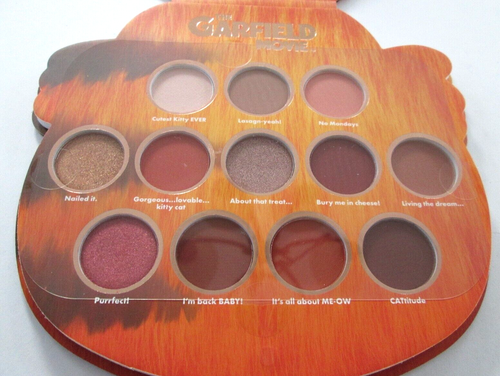 NEW The Garfield Movie Cat 12 Colors Eyeshadow Palette Kit w/Mirror ...