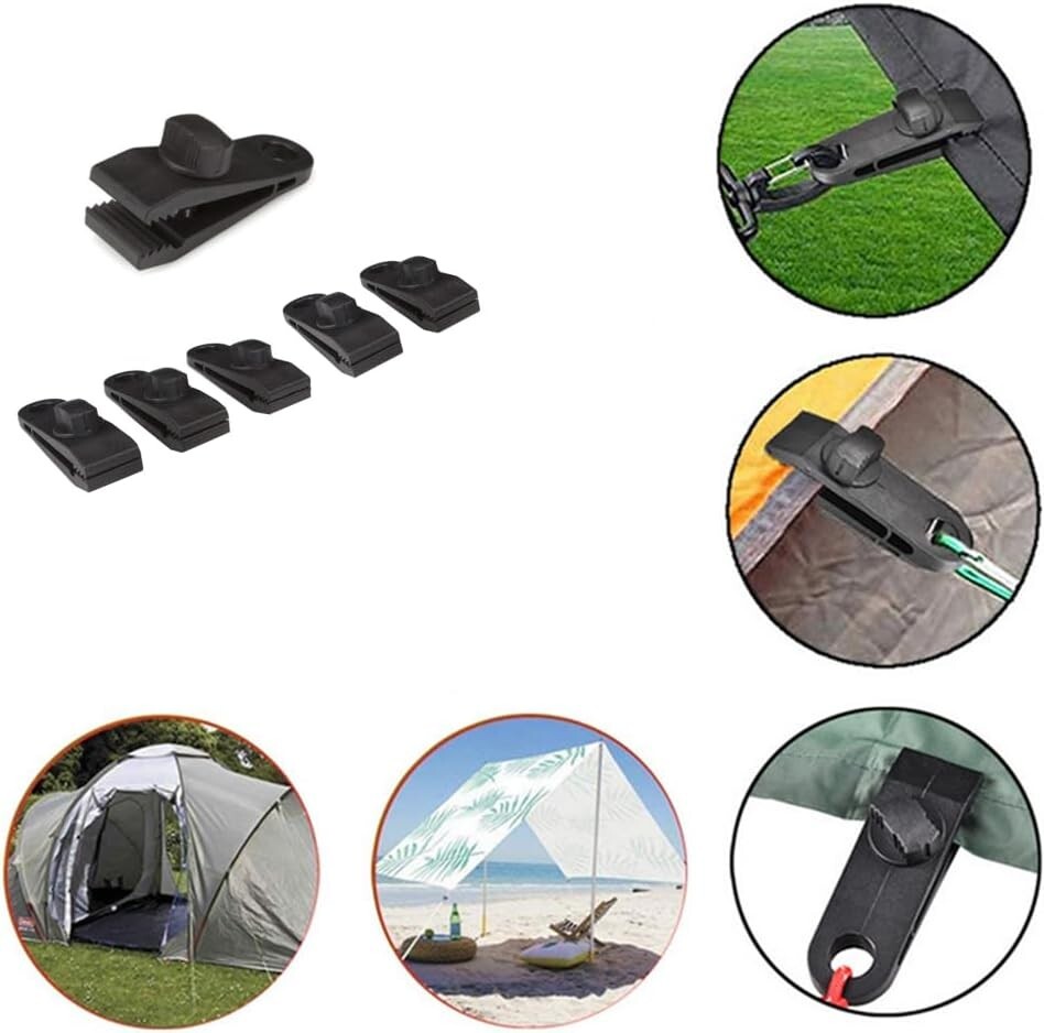 6 or 10 Heavy Duty Tarp Clips Shark Tent Fasteners Clips Holder for Car ...