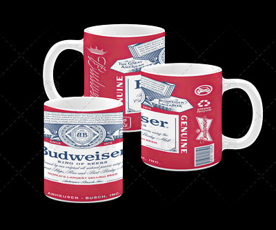 Budweiser styled Personalised Tea coffee Mug Gift -Garage Mechanic DIY ...