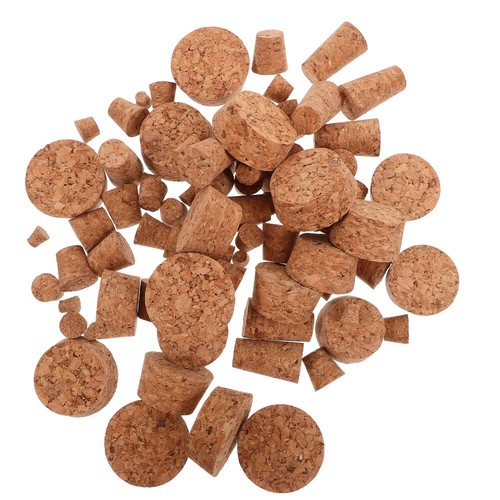 80pcs Tapered Cork Plugs Bottle Corks Cork Stopper Replacement Plugs ...