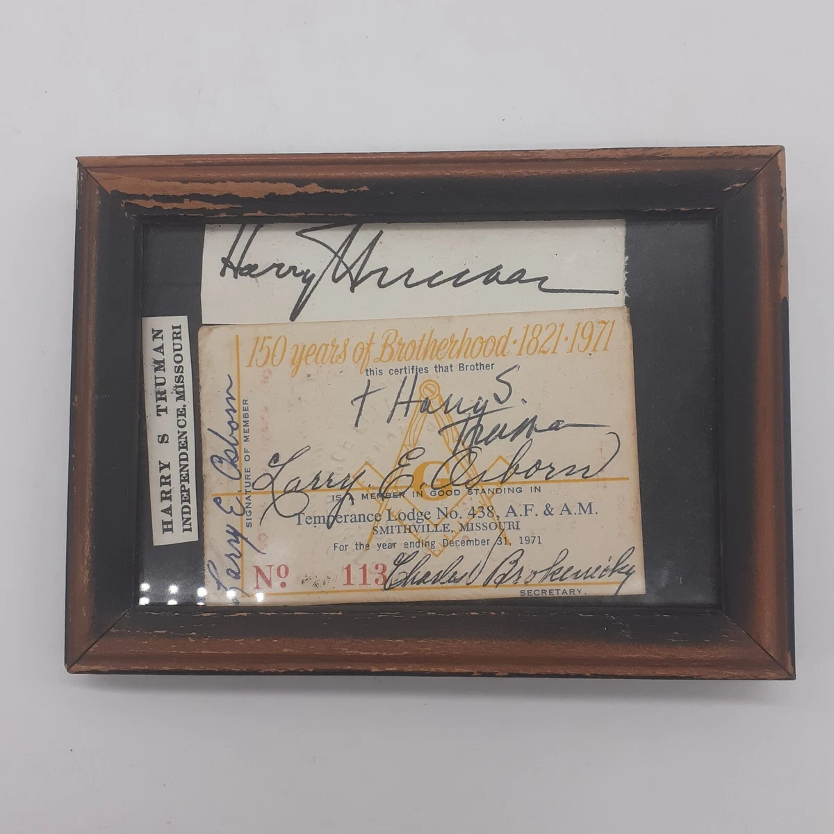 Harry S Truman Signature