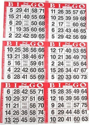 Red Bingo Chips Number