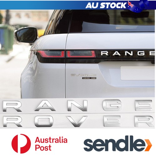 NEW MATTE SILVER RANGE ROVER Hood Bonnet Trunk Sticker Letter Decal ...