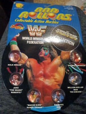 WWF Rad Rollers Marbles (New) Hulk Hogan and more | eBay