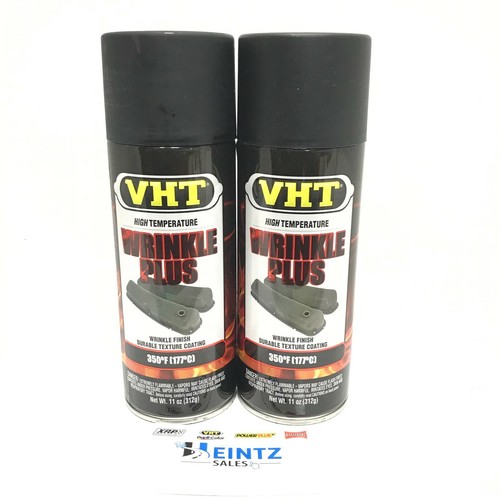 VHT SP201-2 PACK BLACK High Temperature Wrinkle Finish Durable Texture ...