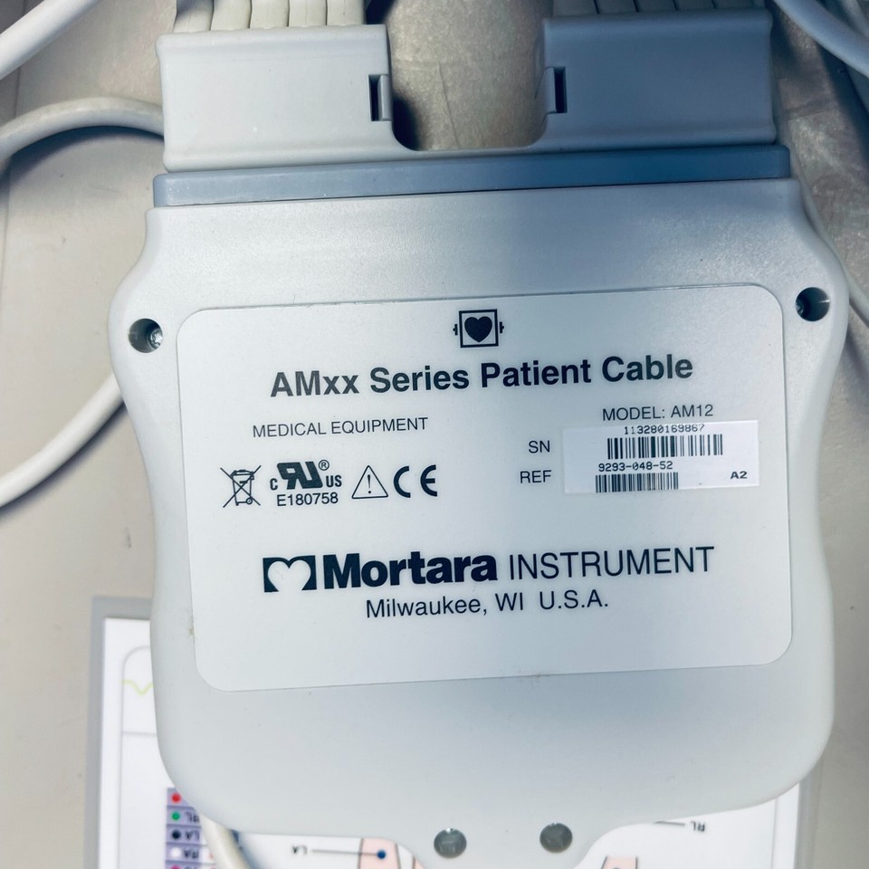 Mortara ELI 250c AM 12 Lead Cable Cardiograph Machine Series 2 w ...