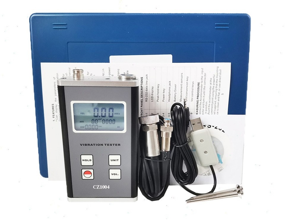 Portable Vibration Meter Analyzers with Bearing Condition Monitoring ...