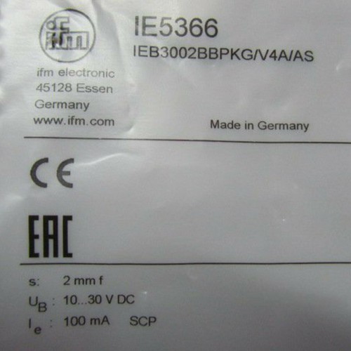 IFM IE5366 Proximity Switch New One Free Shipping # | eBay