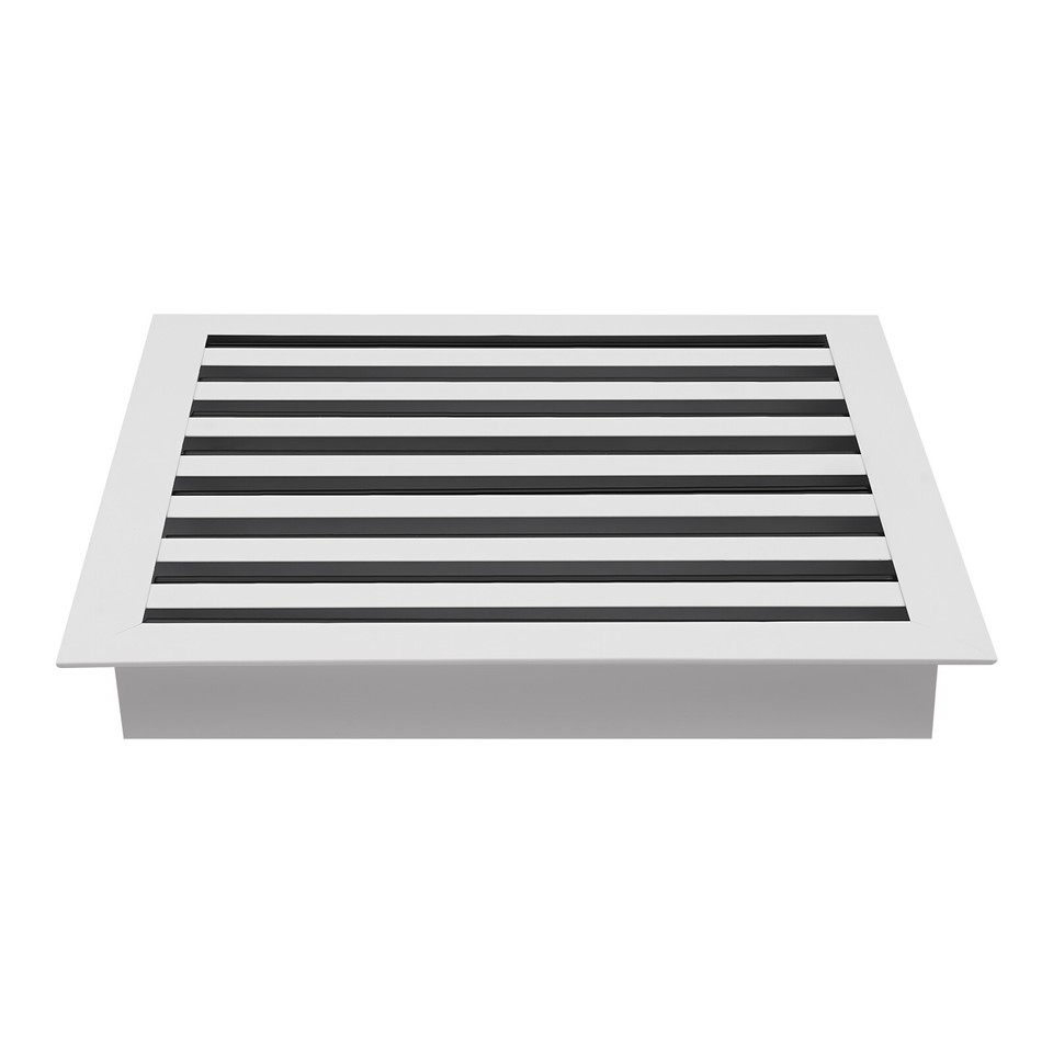 12x12 Contemporary White AC Vent Cover – Sleek Linear Slot Air Diffuser ...