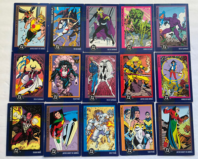 1993 DC Comics Trading Cards Lot Of 15 Skybox | eBay