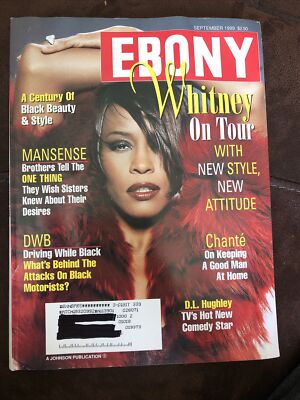 1999 SEPTEMBER EBONY MAGAZINE - WHITNEY HOUSTON COVER - SP 9537 | eBay