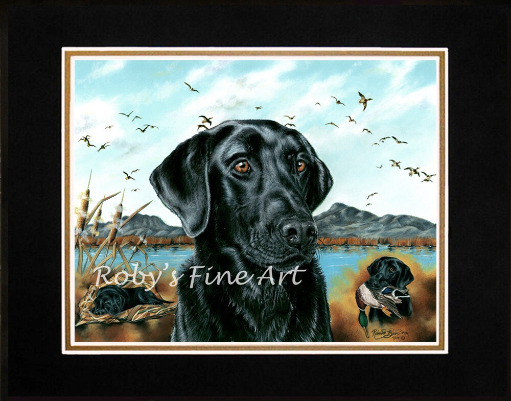 Lab Duck Hunting Paintings Lab And Duck Print Etsy