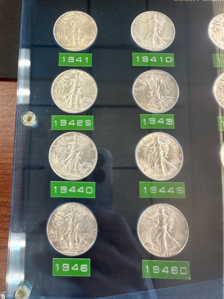 1941-1947D Set of Walking Liberty Half Dollars Coins Booklet | eBay