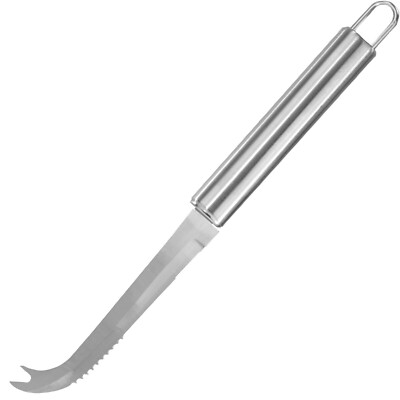 Cheese Knife with Fork Tip Stainless Steel Hard Soft Butter Parmesan ...