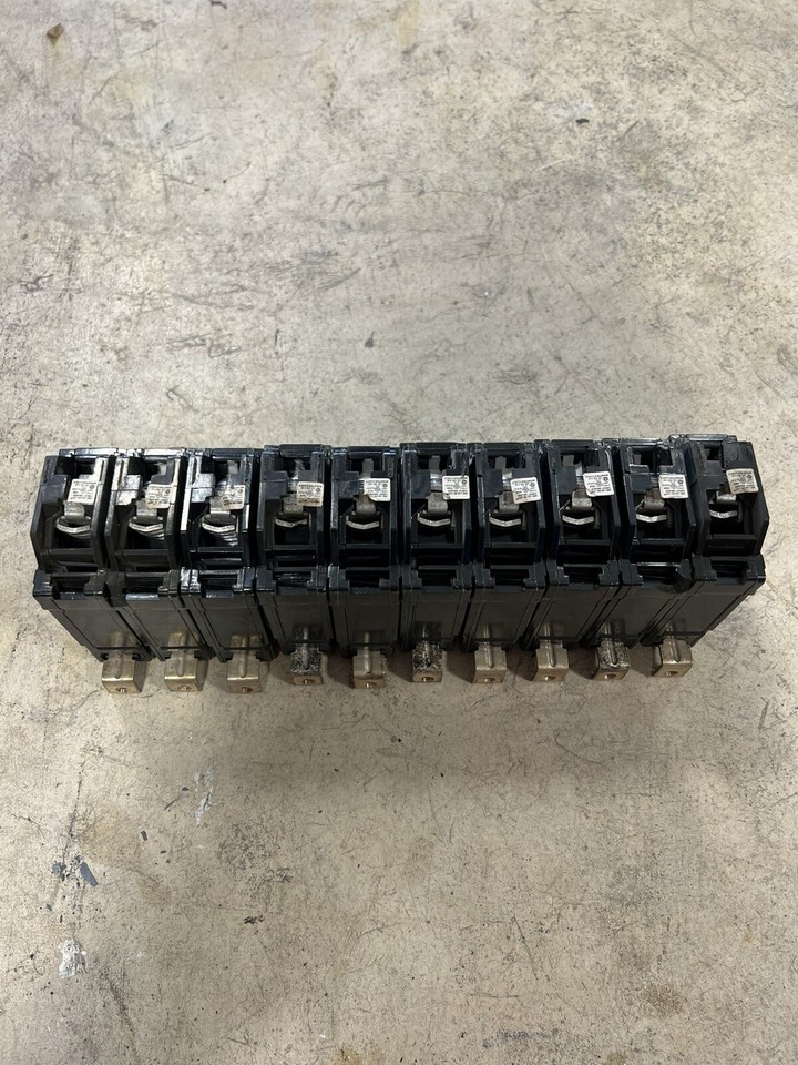 10X GE THQB1120 Circuit Breaker 20 Amp 120V 1 Pole Bolt-On 20A General ...