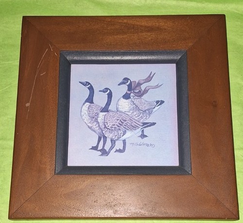 1987 Geese Sullins House, Inc. Traditional American Art Print Signed M ...