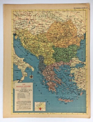 1900-Now - Map Of Balkan