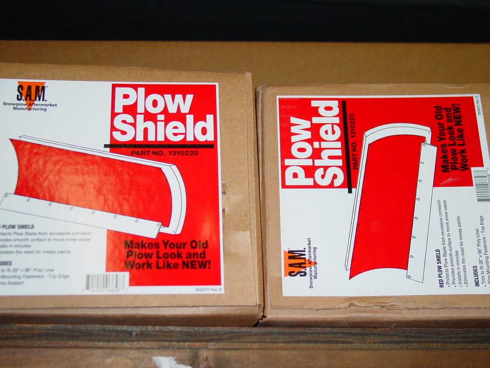 Snow Plow Shield poly liner blade 4x4 ATV meyer buyers 1310220 RED for ...