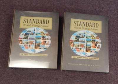 The Standard World Stamp Album by H. E. Harris 1986 2 Volume Set Some ...