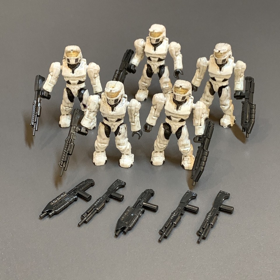 Mega Bloks Construx Halo UNSC Spartan Marine Elite Building Figure ...