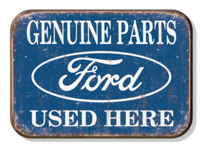 Ford Genuine Parts Used Here Label Refrigerator Magnet Decor 2.5” x 3.5 ...