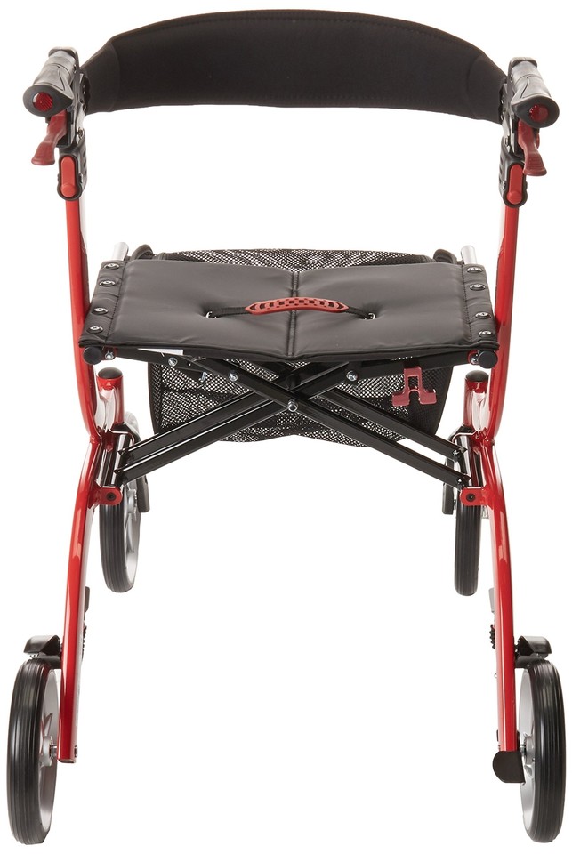 Drive Medical RTL10266 Nitro Euro-Style 4-Wheel Rollator Walker With ...