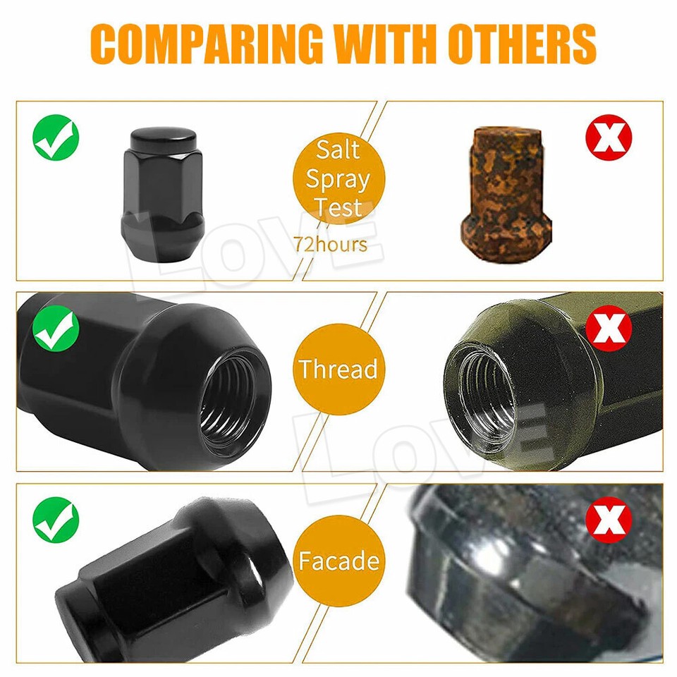 24PCS 12x1.5 Wheel Nut Lug Nuts For Ford Ranger Triton Bravo Sunraysia ...