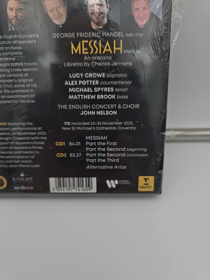 Handel Messiah CD & DVD Set New and Sealed | eBay