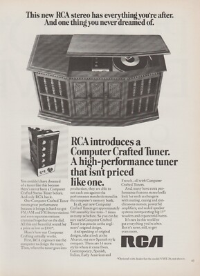 1969 RCA Alcazar Console Stereo - "Computer Crafted Tuner" - Print Ad ...