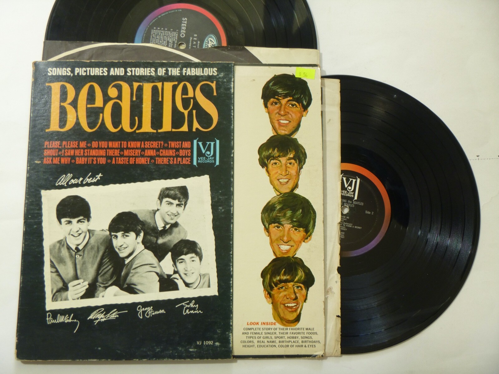 Beatles Songs Pictures & Stories Of The Fabulous 2 Records Vinyl lp ...
