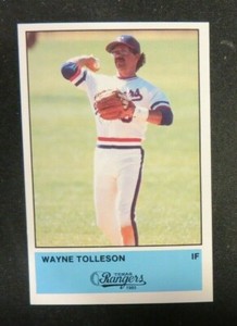 1985 Performance Printing, Texas Rangers - WAYNE TOLLESON | eBay