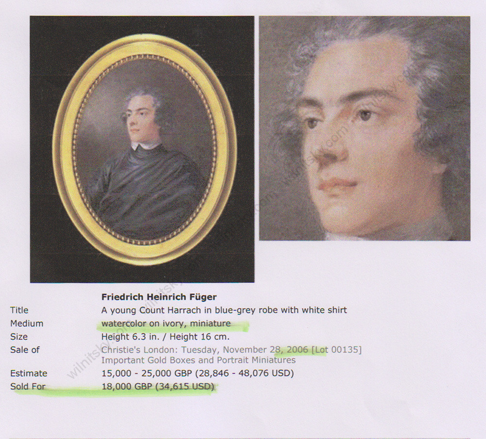 Heinrich Friedrich Fueger "Count Franz Joseph Thun", rediscovered ...