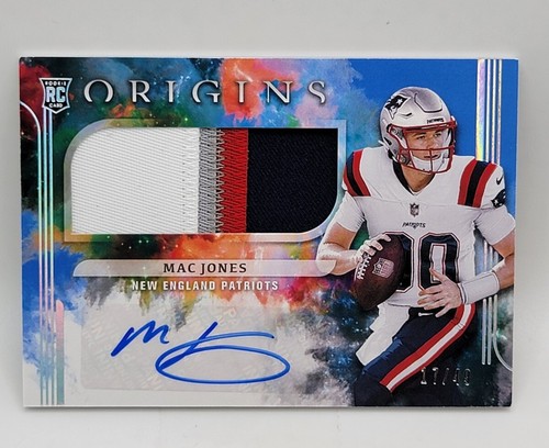 2021 Panini Origins - Rookie Jumbo Jersey Autographs Mac Jones #155 ...